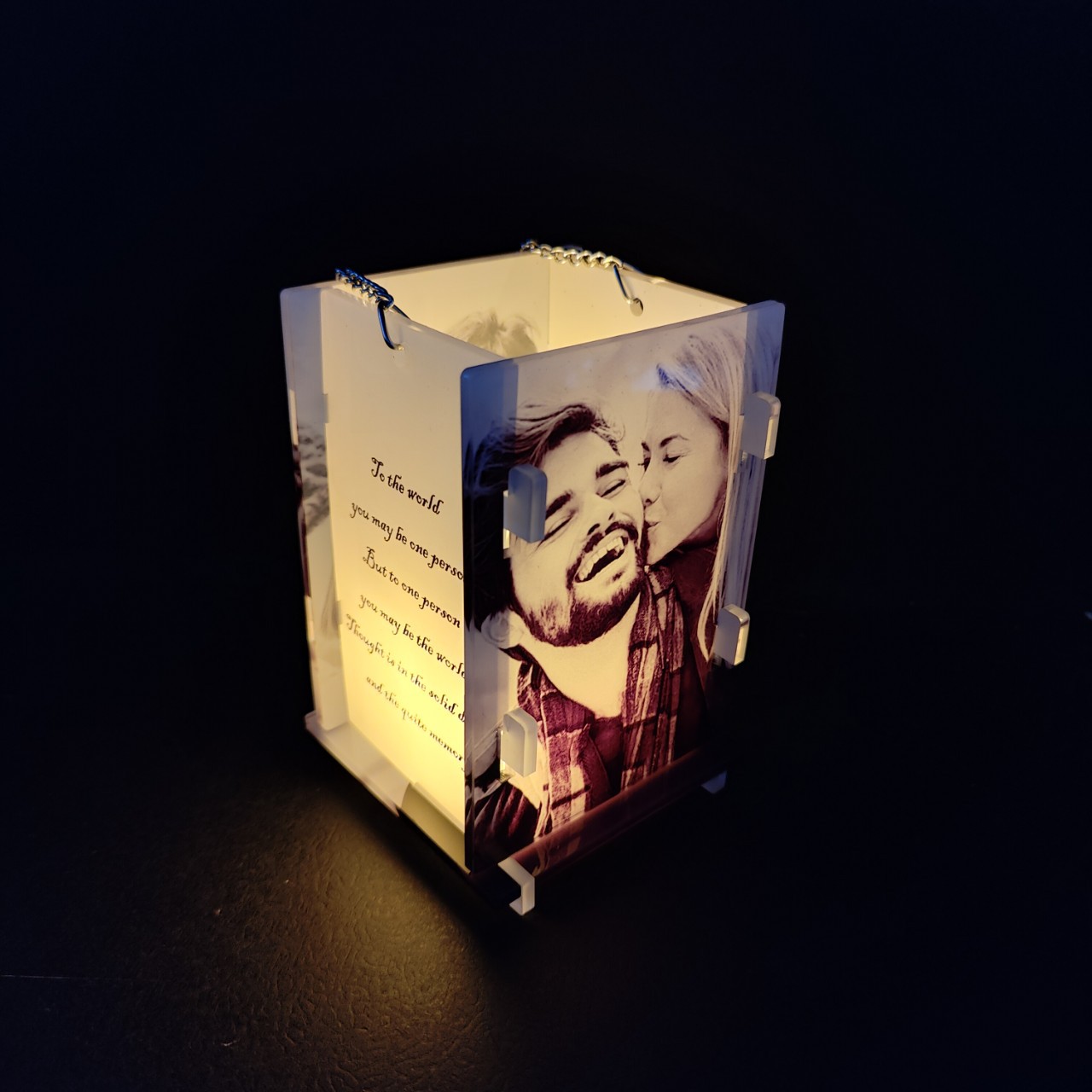 Sublimation acrylic wind led lamp